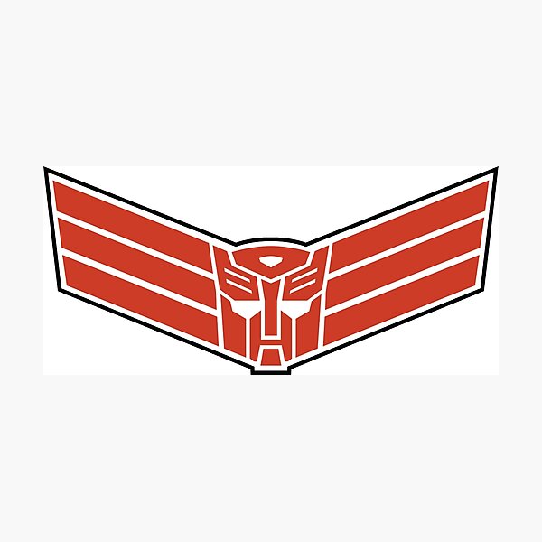 Lámina fotográfica «Cybertron Elite Guard Insignia en estilo animado TF ...