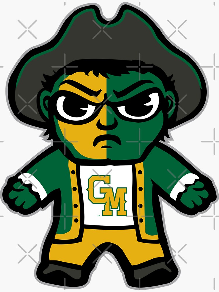 "George Mason Mascot" Sticker by tyler27m | Redbubble