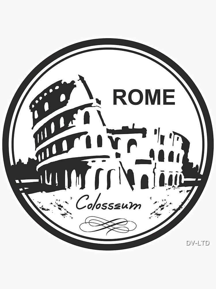 "Italy Rome Colosseum Travel Destination" Sticker for Sale by DV-LTD ...