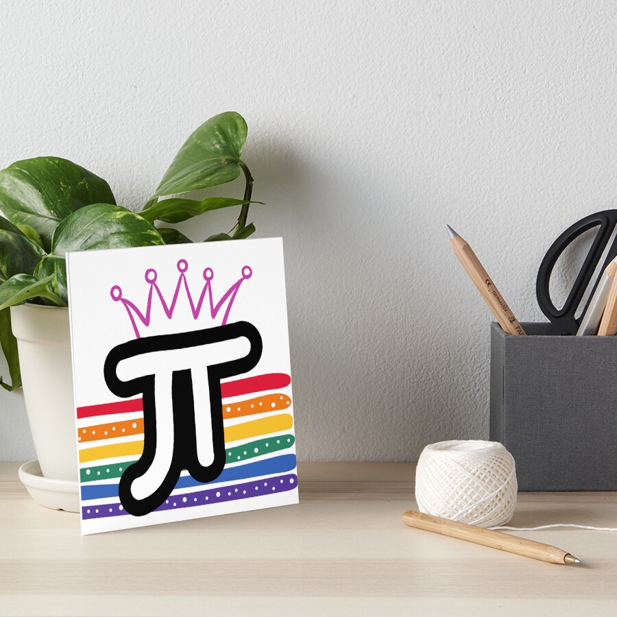 "Pi Pink Crown Happy pi day mathematic math teacher leopard rainbow ...