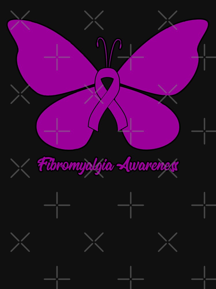 Fibromyalgia Butterfly National Fibromyalgia Awareness Day Classic T ...