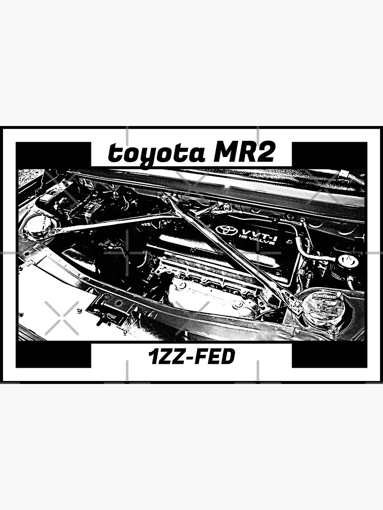 "TOYOTA MR2 MK3 ENGINE" Art Print for Sale by Cero81 | Redbubble