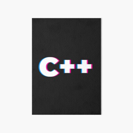 "C PLUS PLUS Logo Glitch" Art Board Print by LagginMatrix | Redbubble