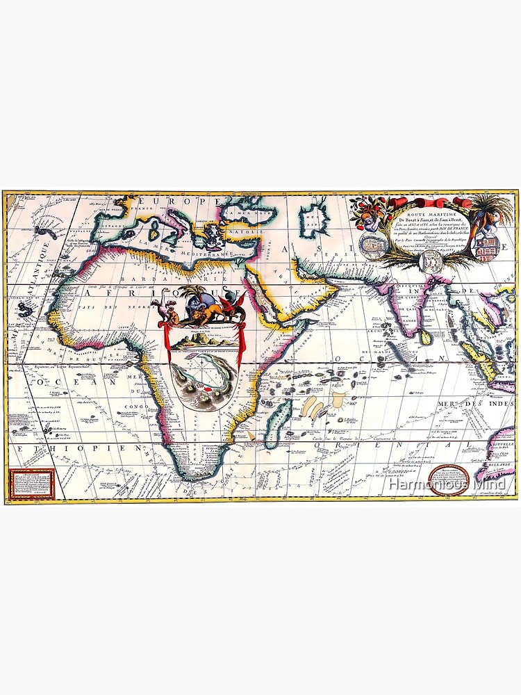 "Vintage Map of The World 1777" Photographic Print by pre9 | Redbubble