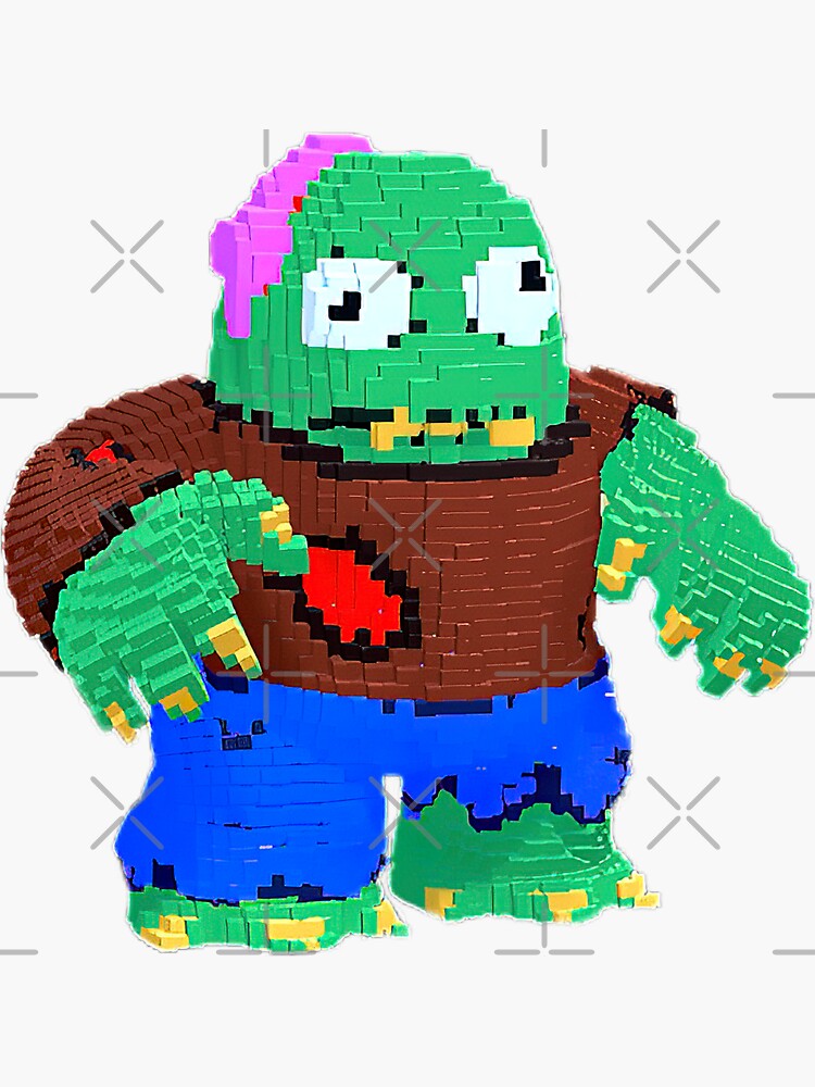 "Pixelmon Kevin NFT funny crypto meme cut out on white" Sticker by ...