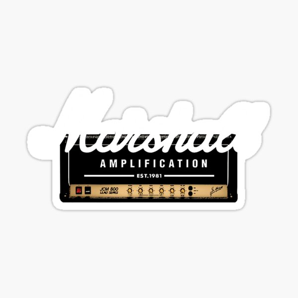 "Marshall Amp Stack 1980" Sticker by lbur4792 | Redbubble