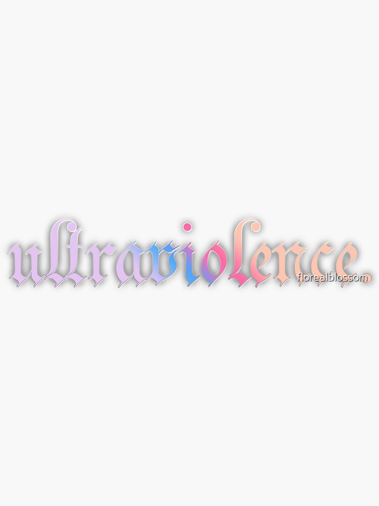 "ultraviolence (aurora)" Sticker by florealblossom | Redbubble