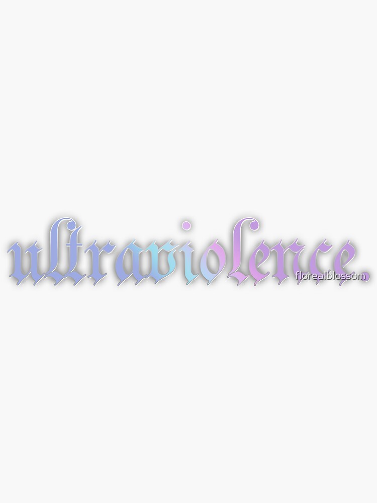 "ultraviolence (nebula)" Sticker for Sale by florealblossom | Redbubble