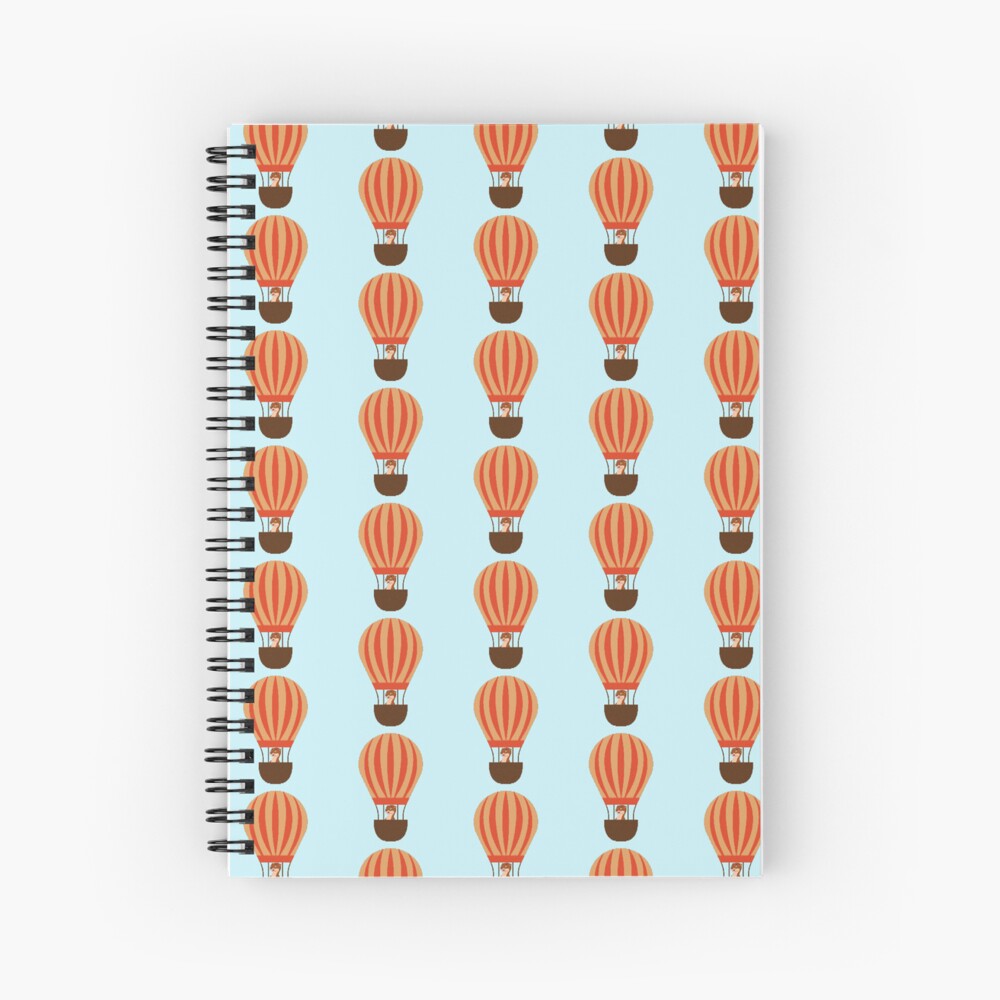 Cuaderno de espiral «Nutria de mar con globos: nutria linda que vuela ...
