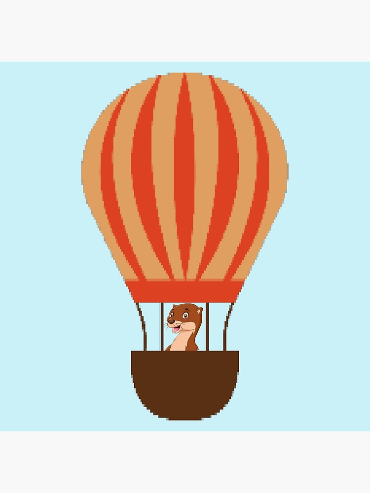 Lámina fotográfica «Nutria de mar con globos: nutria linda que vuela ...