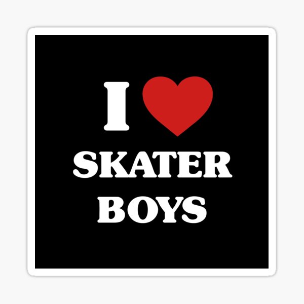 "I Love Skater Boys" Sticker for Sale by CyrelleLana | Redbubble