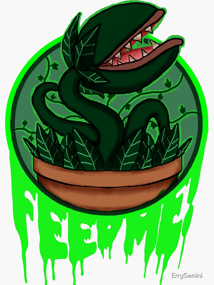 "FEED ME!" Sticker by ErryGemini | Redbubble