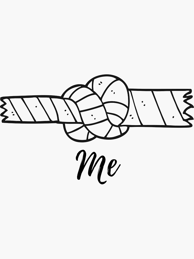"Knot me (transparent background)" Sticker for Sale by Yerfs | Redbubble