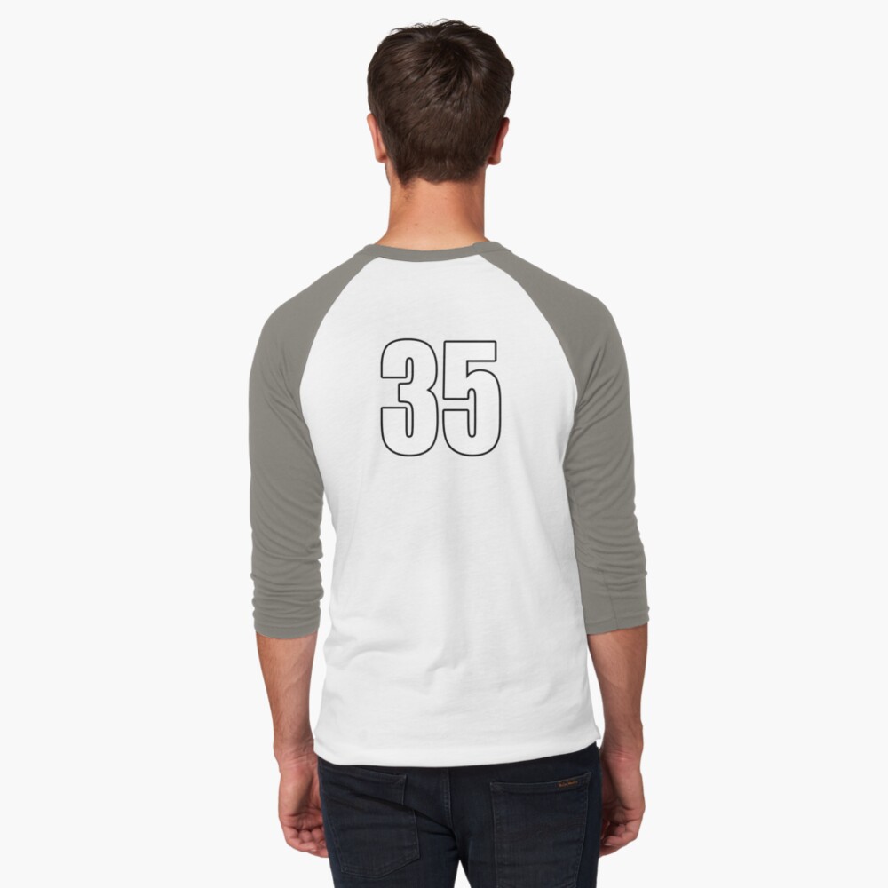 "35 number number football" Sticker by GeogDesigns | Redbubble