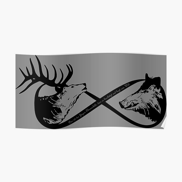 "Good luck hunting deer and wild boar" Poster by Fritz-Design | Redbubble