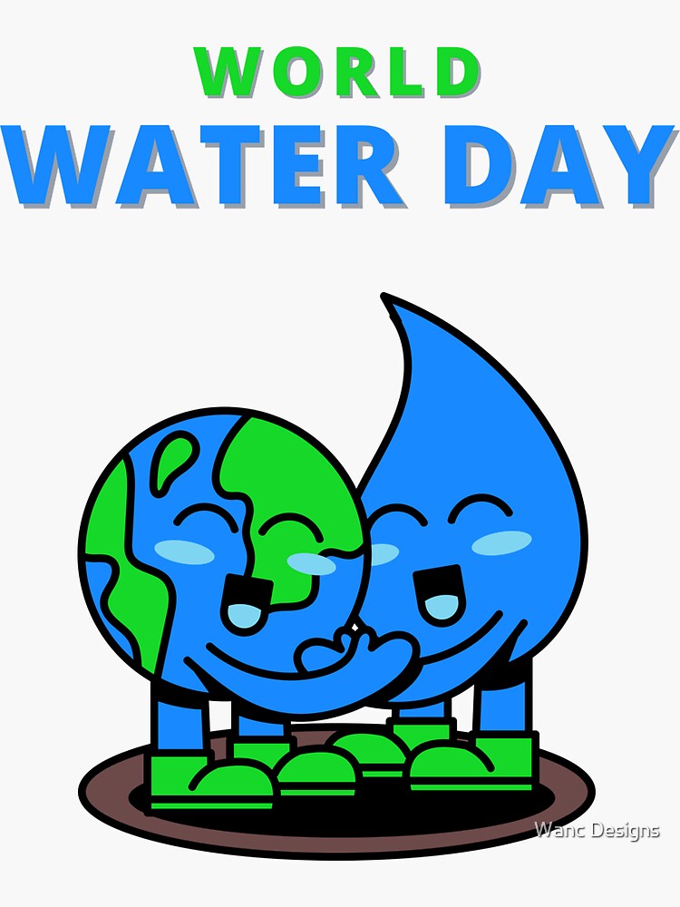 "World Water Day | Save Water Save Earth" Sticker for Sale by wanc ...