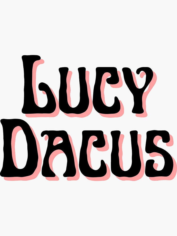 "Lucy Dacus Art NUVO Logo" Sticker by debasershop | Redbubble