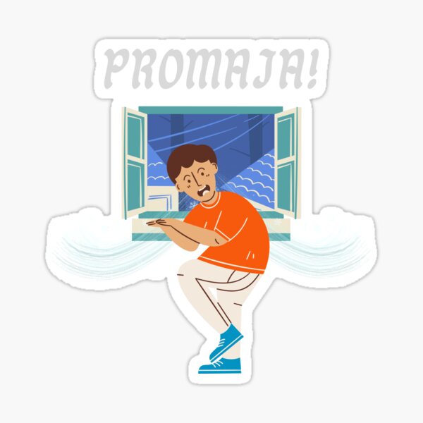 "Promaja ubija " Sticker by Pictonom | Redbubble