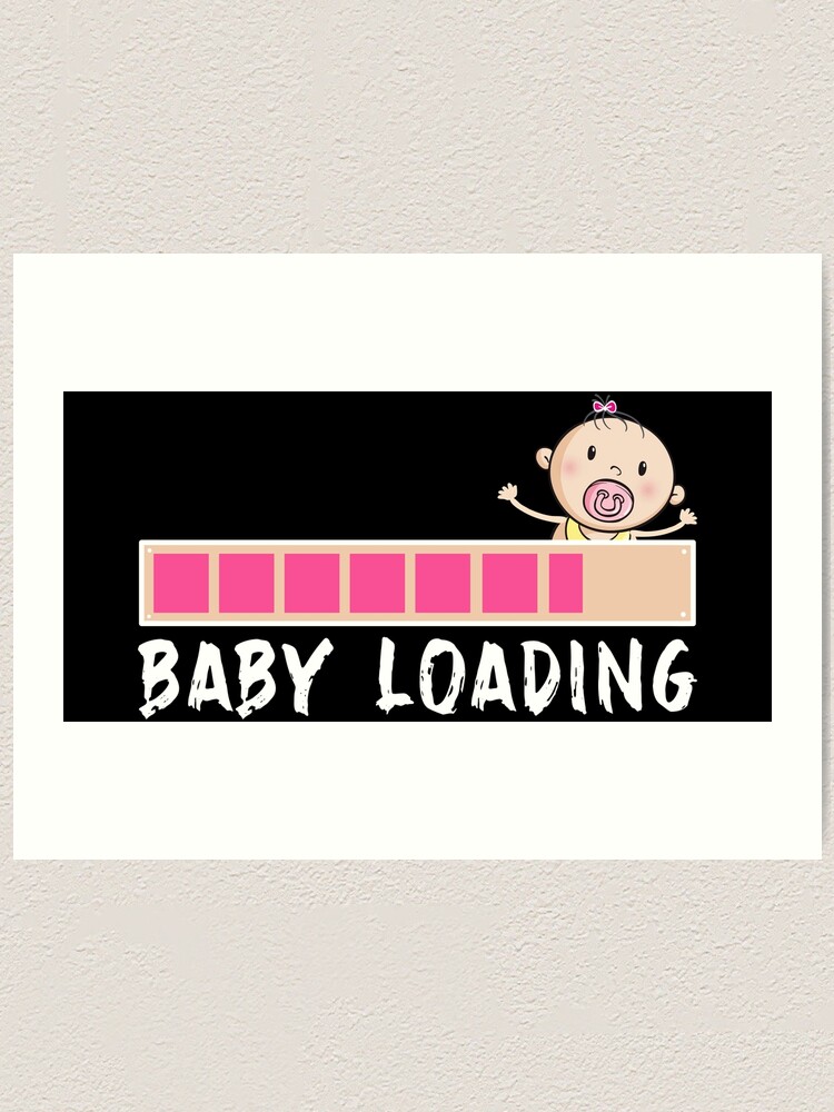 "Baby Loading Mother Pregnancy Baby Bump" Art Print by Macphisto71 ...