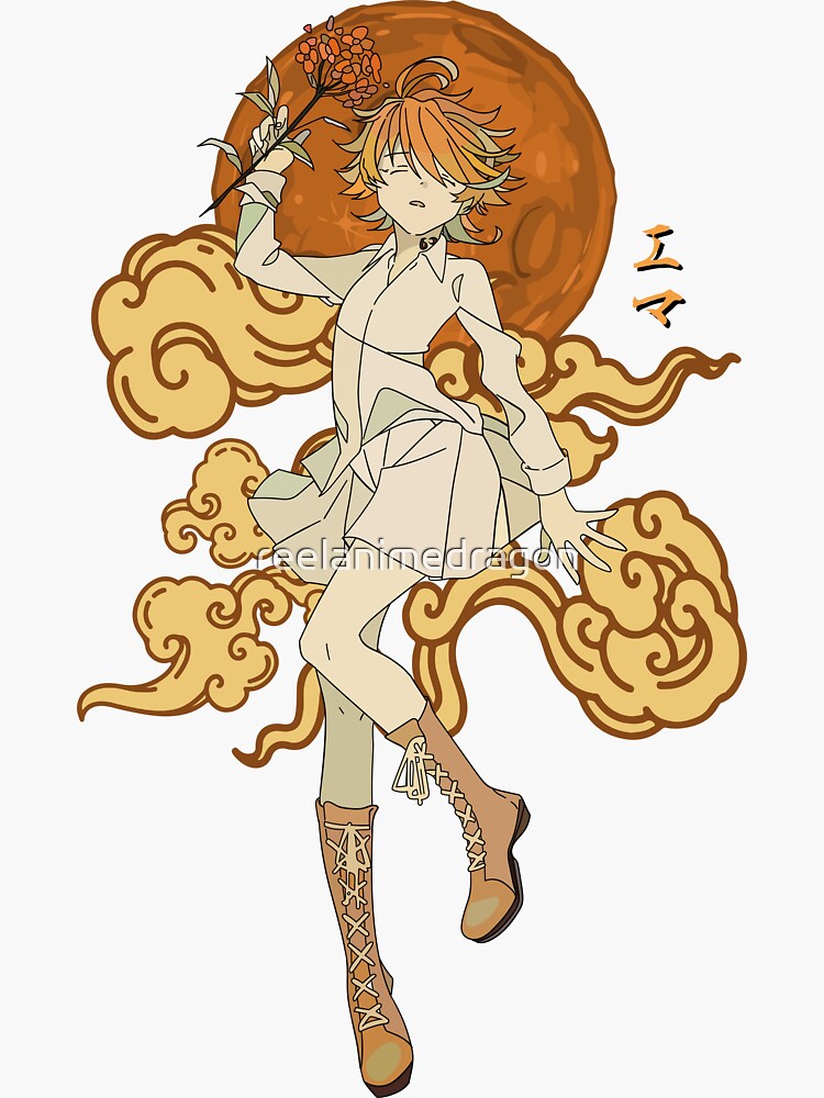 "Emma 63194 - Promised Neverland" Sticker by reelanimedragon | Redbubble