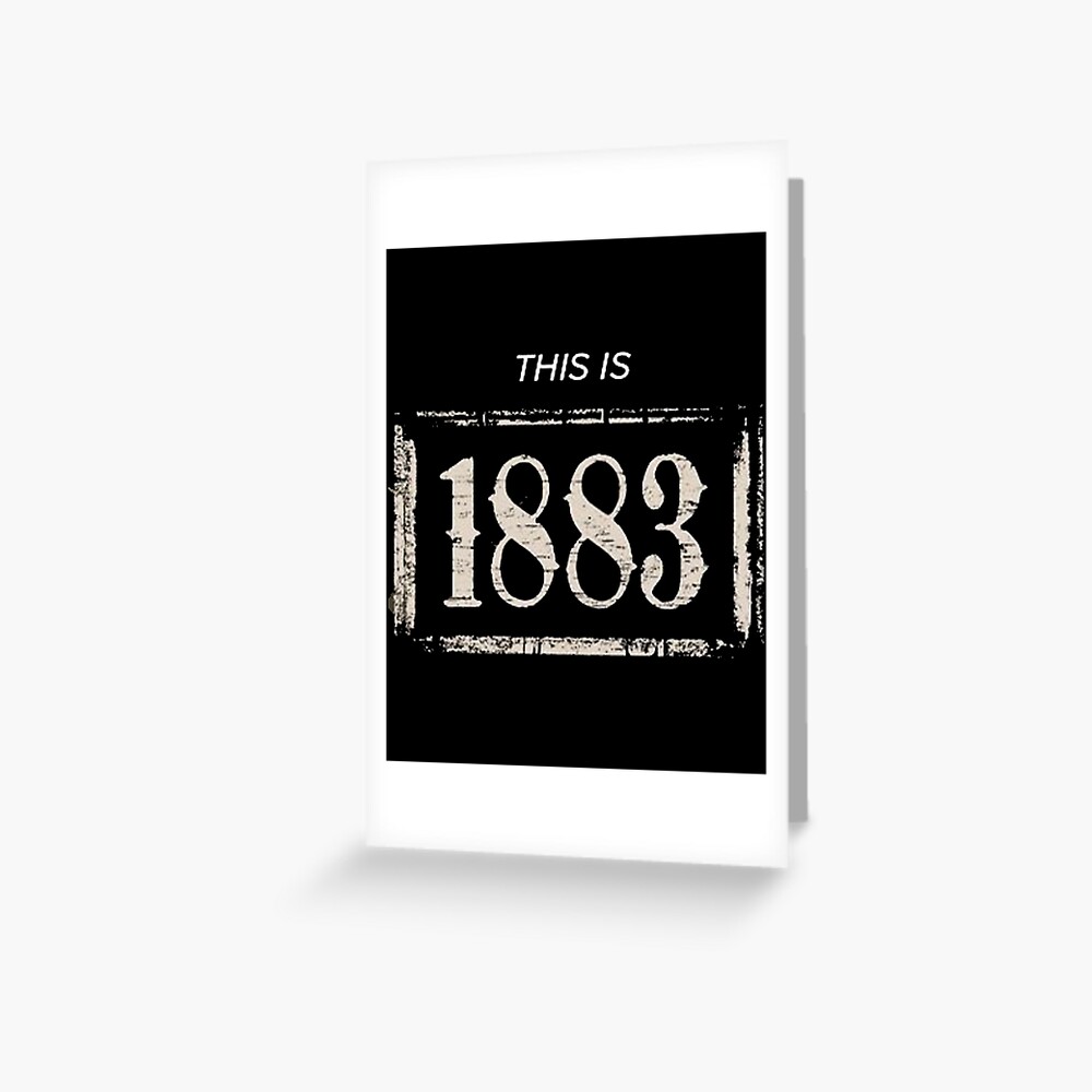 "1883 Logo" Greeting Card by dbleh | Redbubble