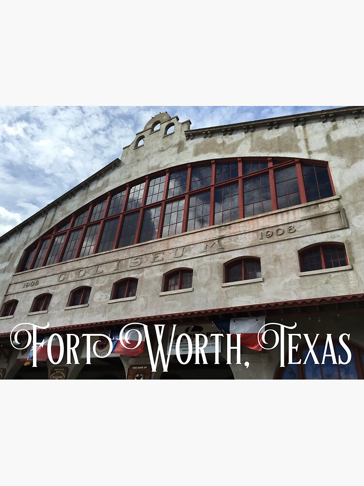 "Fort Worth Stockyards Coliseum" Sticker for Sale by Newsdesigns ...