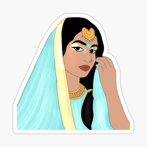 "Desi Lady Desi queen" Sticker by DesignStargazer | Redbubble