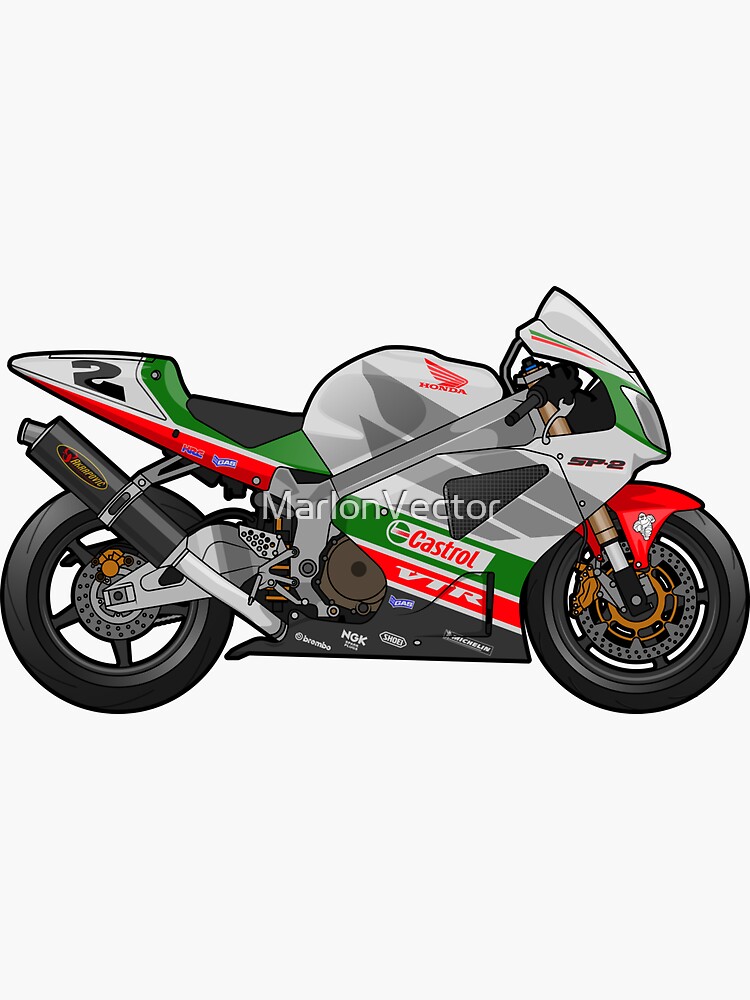 "WSBK Legends - Colin Edwards" Sticker by MarlonVector | Redbubble
