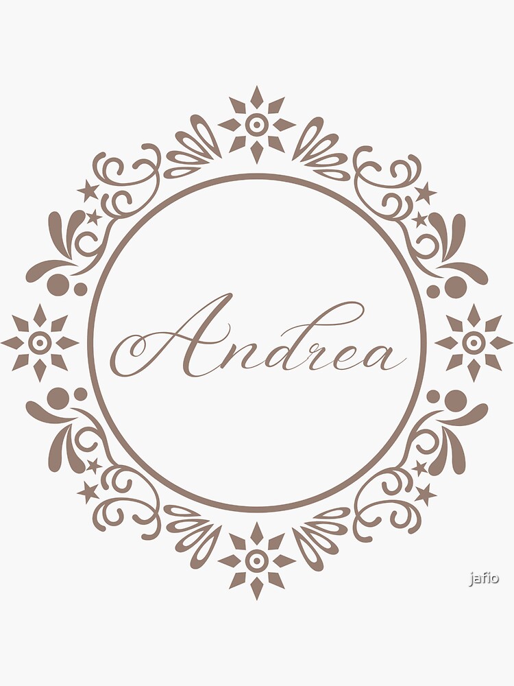 "Andrea" Sticker for Sale by jafio | Redbubble