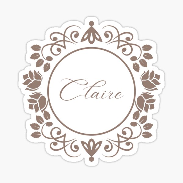 "Claire" Sticker for Sale by jafio | Redbubble