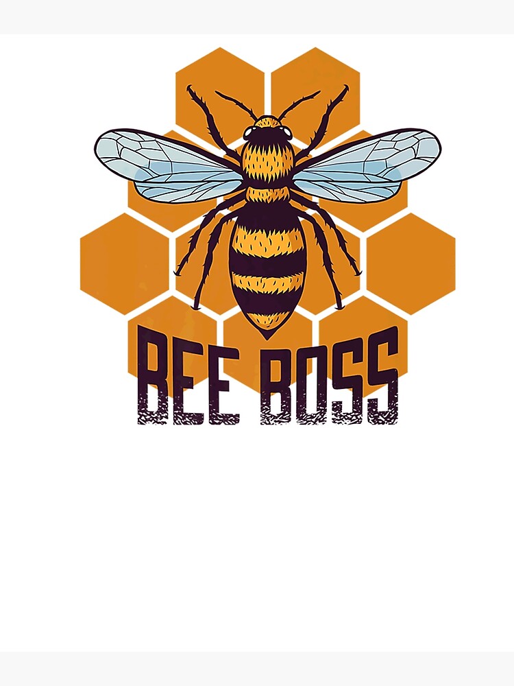 "Beautiful Bee Boss Honeycomb Silhouette " Photographic Print for Sale ...