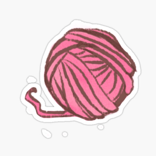 "ball of yarn" Sticker by Archangellia | Redbubble
