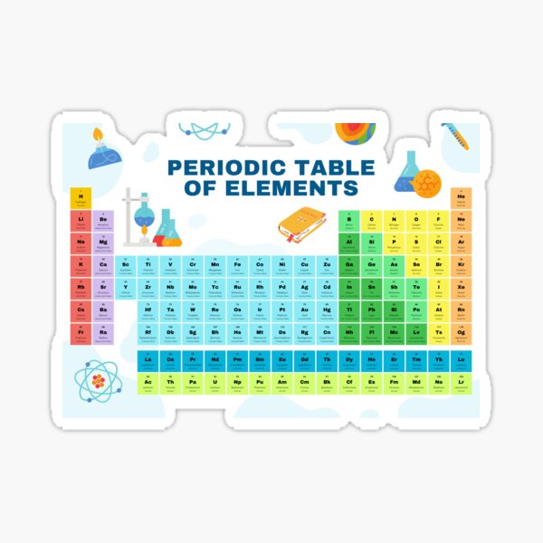 "Periodic table " Sticker by josephineshon | Redbubble