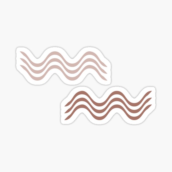 "Boho Aesthetic wave " Sticker by Lorrainemyqueen | Redbubble