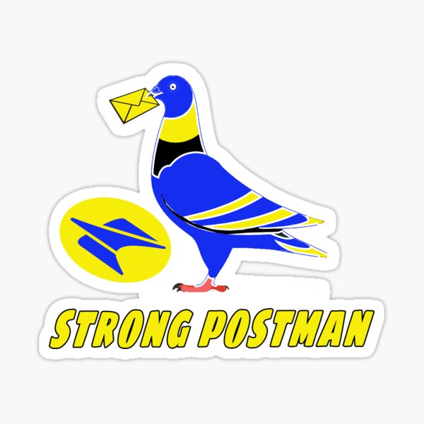 " strong postman, postman expert, carrier pigeon " Sticker by Tiziza ...