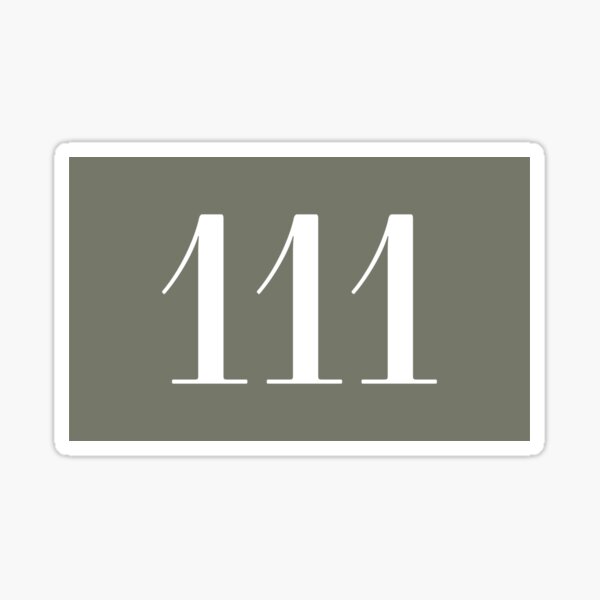 "angel number 111" Sticker by syantzer | Redbubble