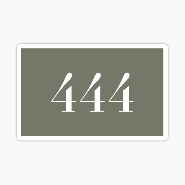 "angel number 444" Sticker by syantzer | Redbubble