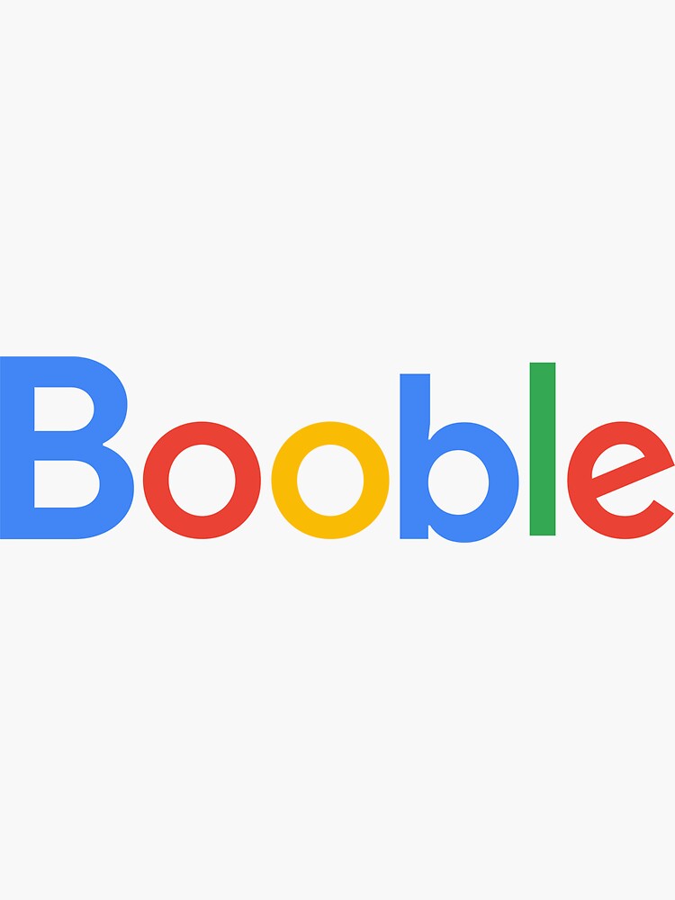 "Booble" Sticker for Sale by VonHafe | Redbubble