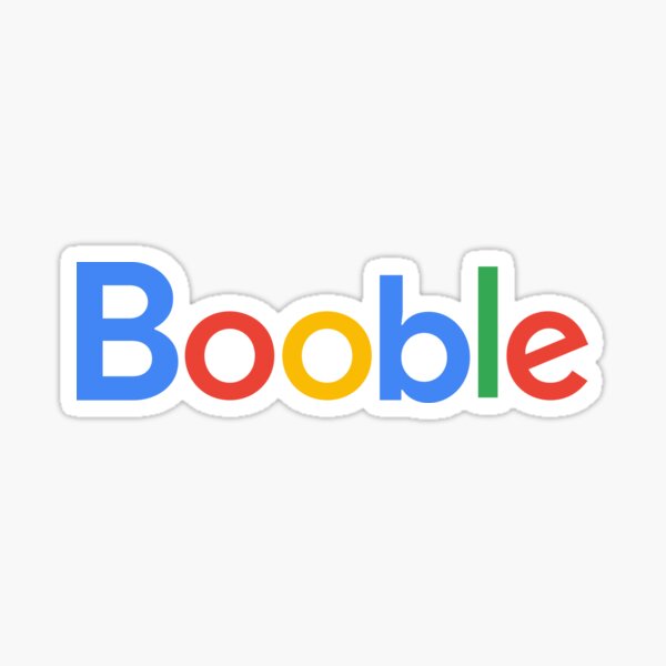 "Booble" Sticker for Sale by VonHafe | Redbubble