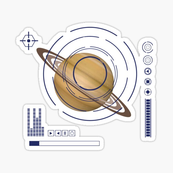 "Saturn Exploration Space Travel" Sticker by marberway48 | Redbubble