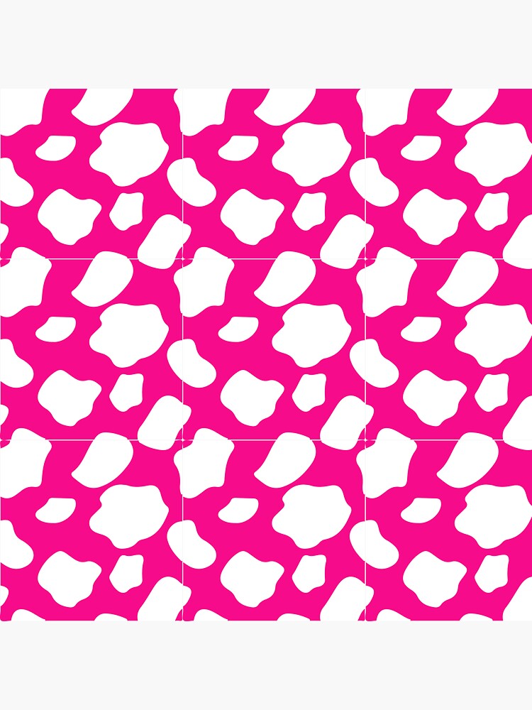 "Cow Spots pattern pink white, Watercolor Gifts for cowgirl, cowboy ...
