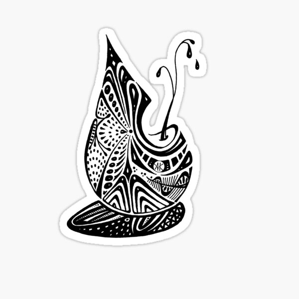 "Teardrop Flowers" Sticker for Sale by Aurelia-Kenris | Redbubble