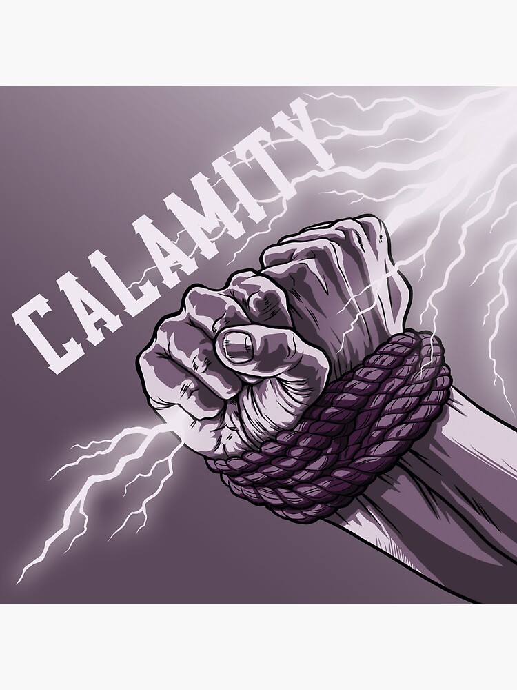 "Calamity Lightning Logo" Sticker for Sale by TwistedTangent | Redbubble