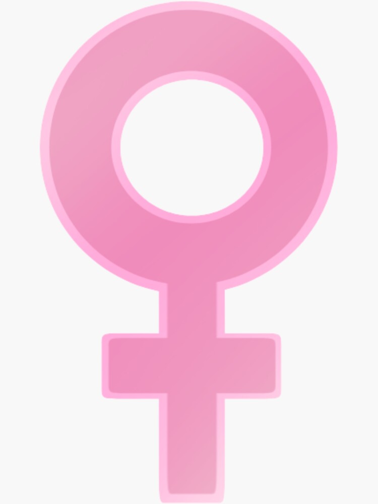 "Female symbol" Sticker by rileymekarski06 | Redbubble