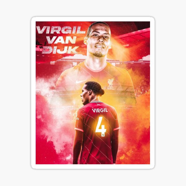 "Virgil V Dijk New" Sticker by barhokahoy | Redbubble
