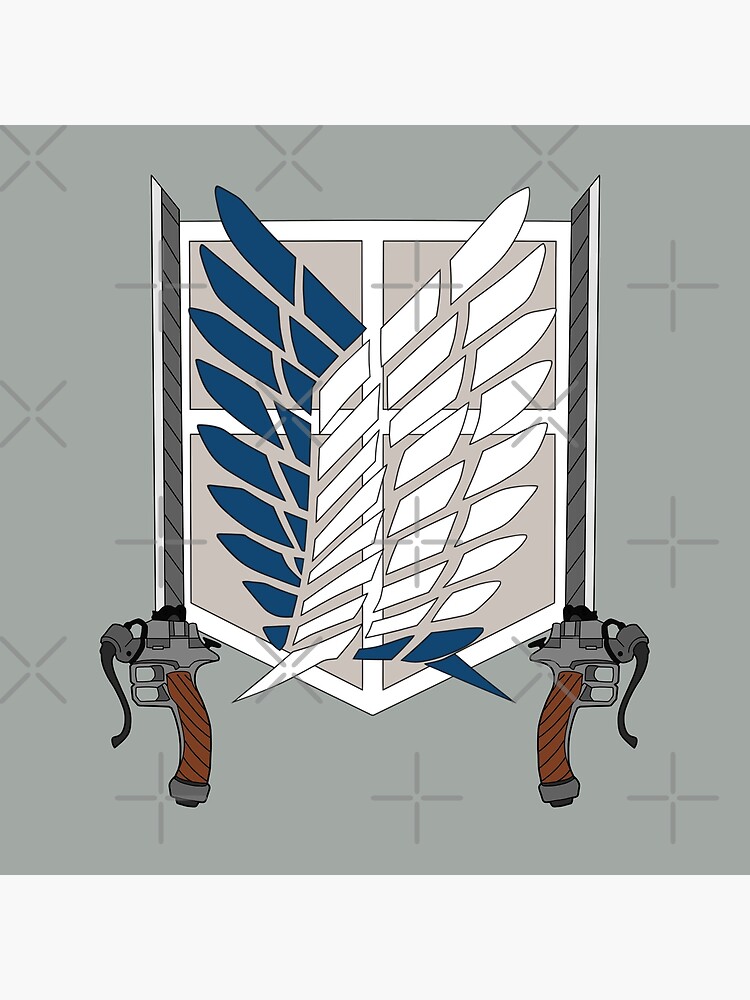 "Scout Regiment Logo with ODM Gear - Attack on Titan" Poster by ThePlum ...