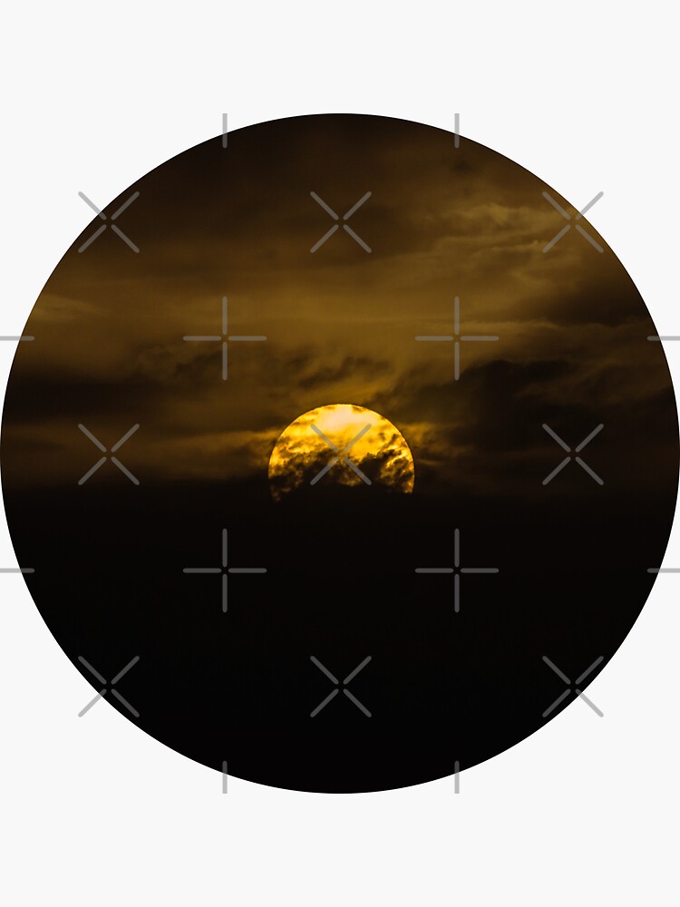 "The Yellow Moon" Sticker by PostersStickers | Redbubble