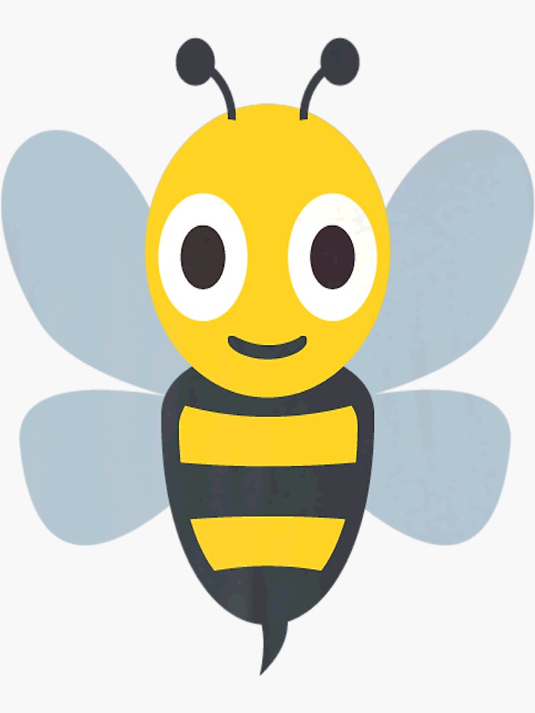 "Bee Emoji" Sticker by KathrineSandnes | Redbubble