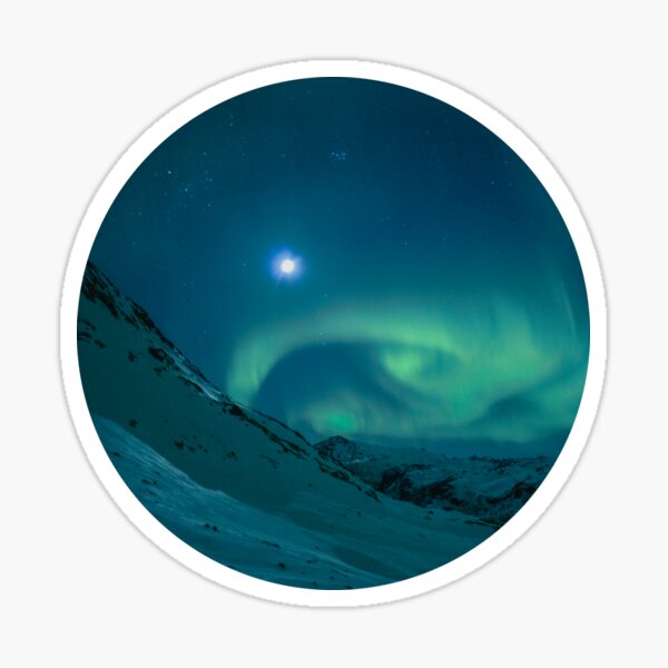 "Forest Mountain Blue Horizon" Sticker by PostersStickers | Redbubble