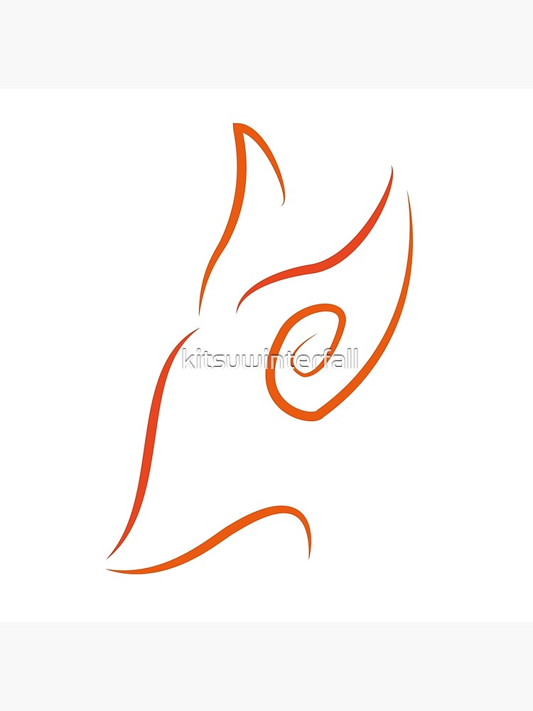 "Kitsu Head Logo" Poster for Sale by kitsuwinterfall | Redbubble